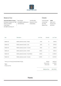 Digital Marketing Invoice Template - Invoice Ninja
