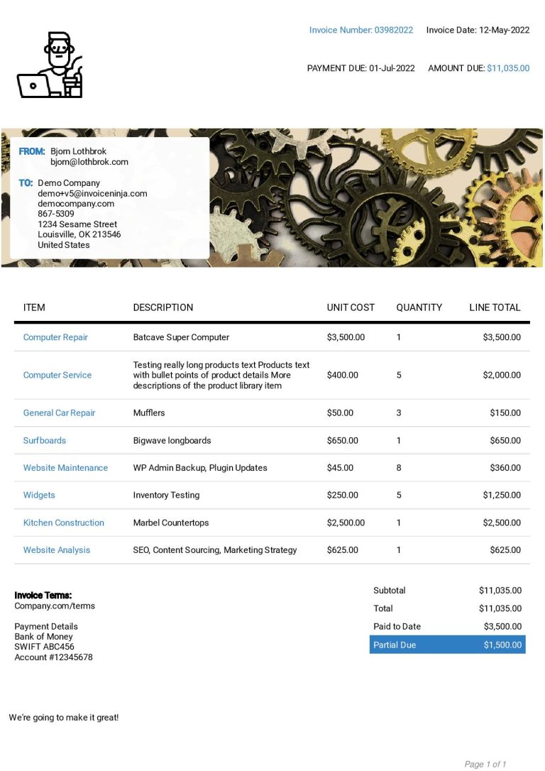 SEO Agency Invoice Template - Free Invoicing Software for Small ...