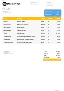Logistics Company Invoice Template - Free Invoicing Software for Small ...